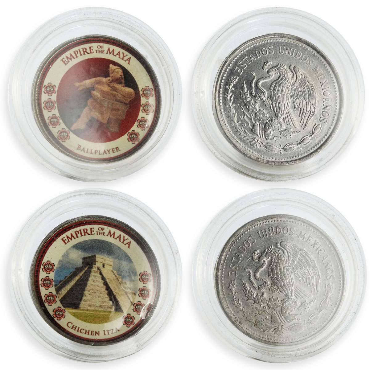 Mexico set of 10 coins Empire of the Maya nickel | Coinsberg