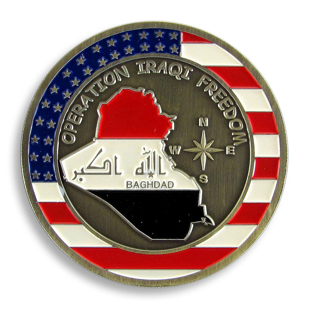US Army, Military, Operation Freedom, War, NAVY, Baghdad map, Medal ...