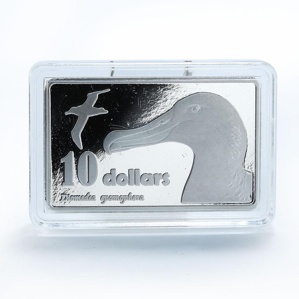 Bounty Islands New Zealand 10 dollars Royal Albatross Bird rectangular ...