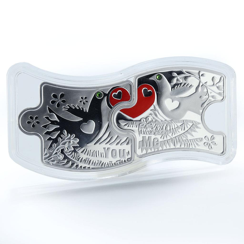 Niue set of 2 coins You and Me Two Birds proof silver coins 2012 ...