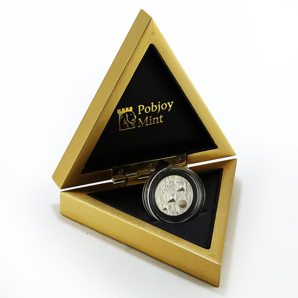 British Virgin Islands 10 dollars Great Pyramids in Giza proof silver ...