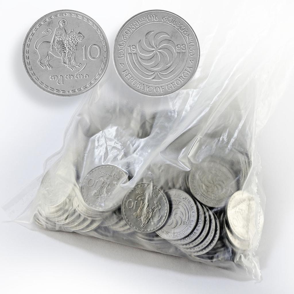 Georgia 10 tetri 200 coins (20 lari) UNC coin 1993 | Coinsberg
