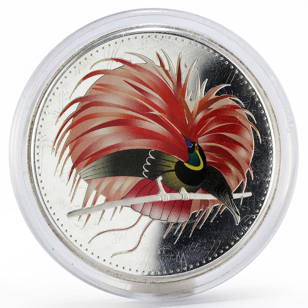 Papua New Guinea 25 kina Birds of Paradise proof silver coin 1994 ...
