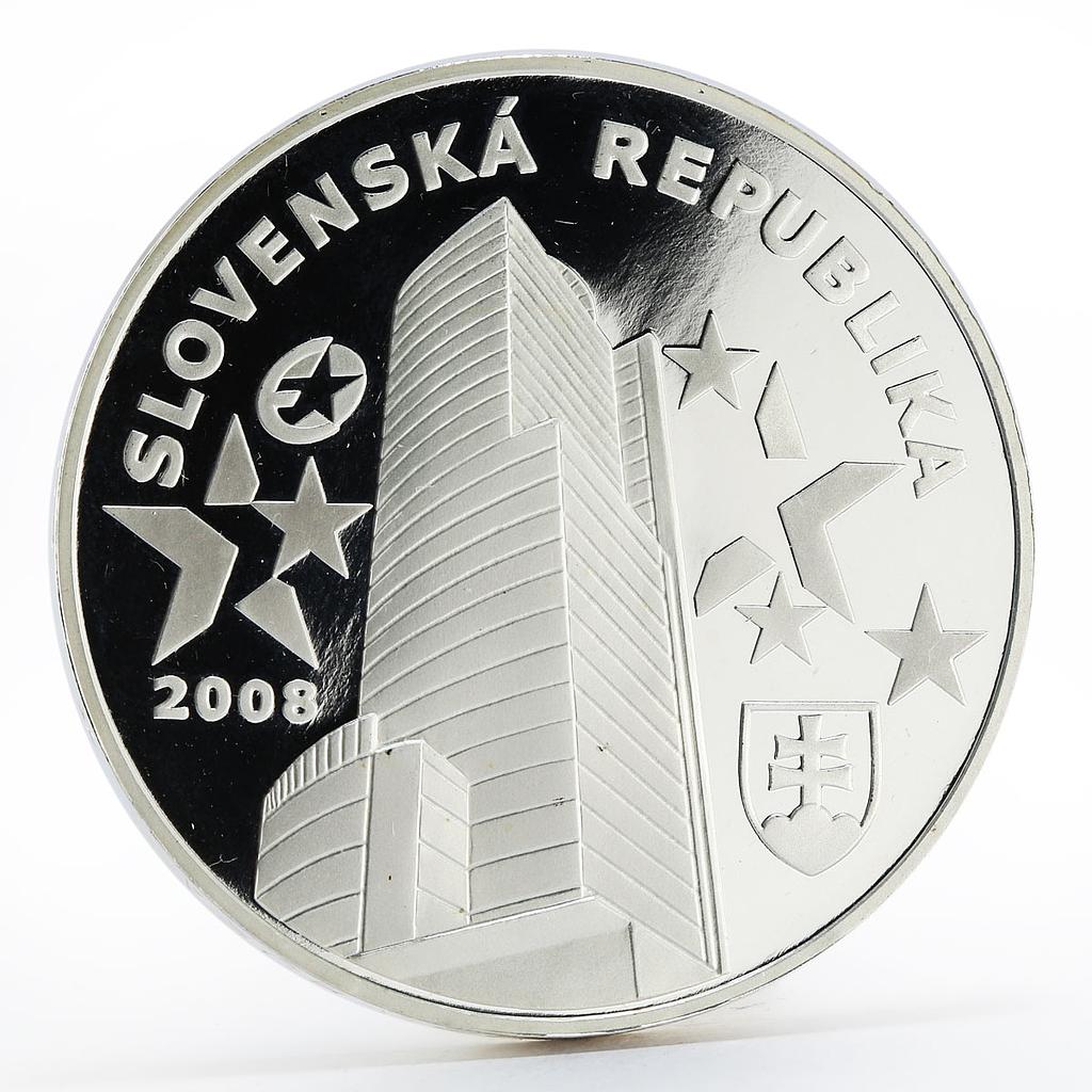 Slovakia 1000 sk Farewell To The Slovak Koruna proof silver coin 2008 ...