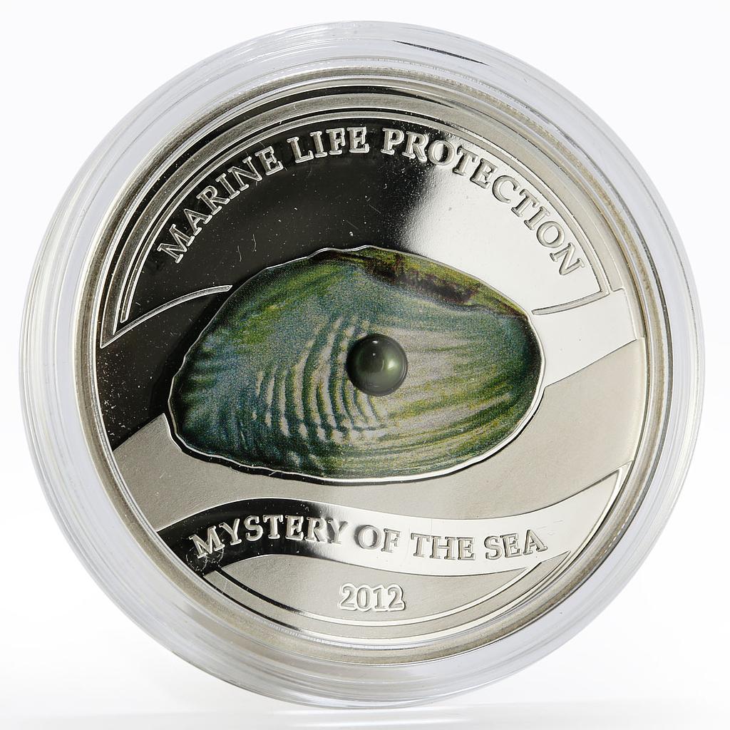 Palau 5 dollars Mystery of the Sea Marine Life Protection silver proof ...