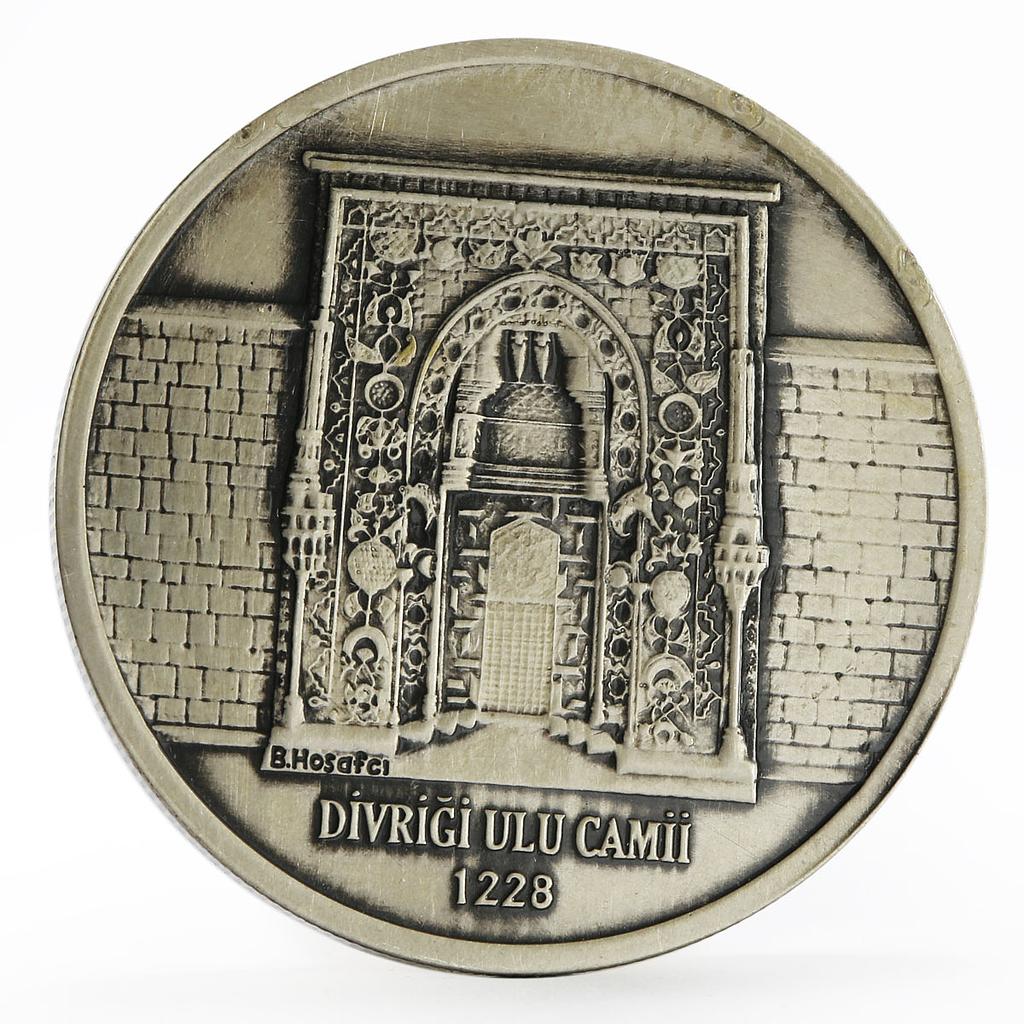 Turkey 10000000 lira Divigi Great Mosque Islam Religion Faith silver ...