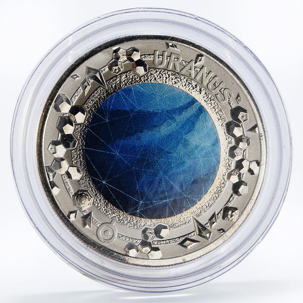 Australia 20 cents Planetary Coins series Uranus nickel coin 2017 ...