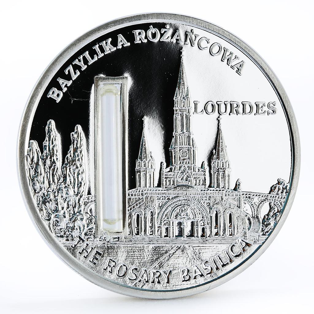Sierra Leone 10 dollars Holy Churches Rosary Basilica silver coin 2009 ...