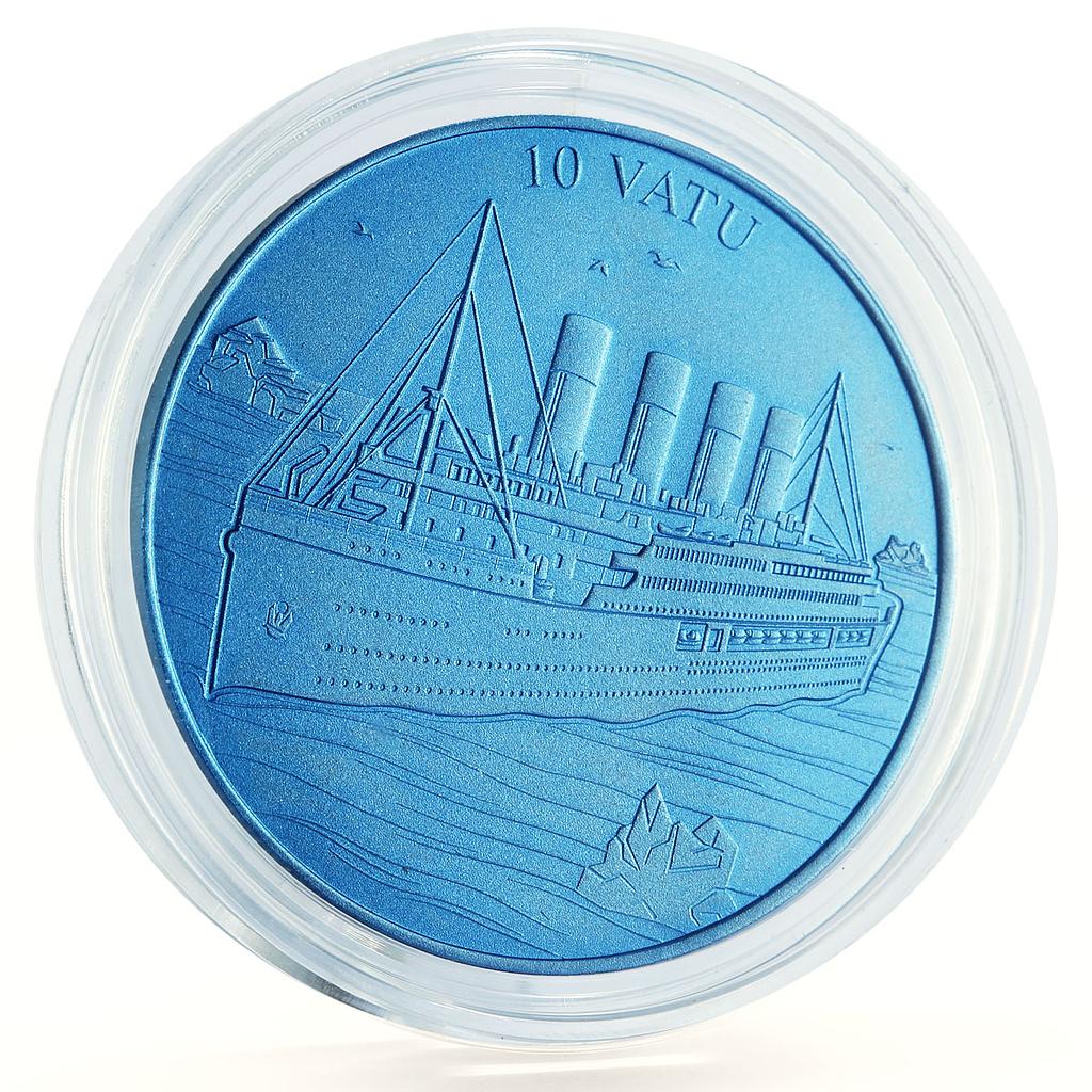Vanuatu 10 vatu Titanic Ship titanium coin 2018 | Coinsberg