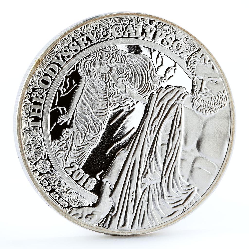Cameroon 500 francs Homer Odyssey Calypso Poem proof silver coin 2018 ...