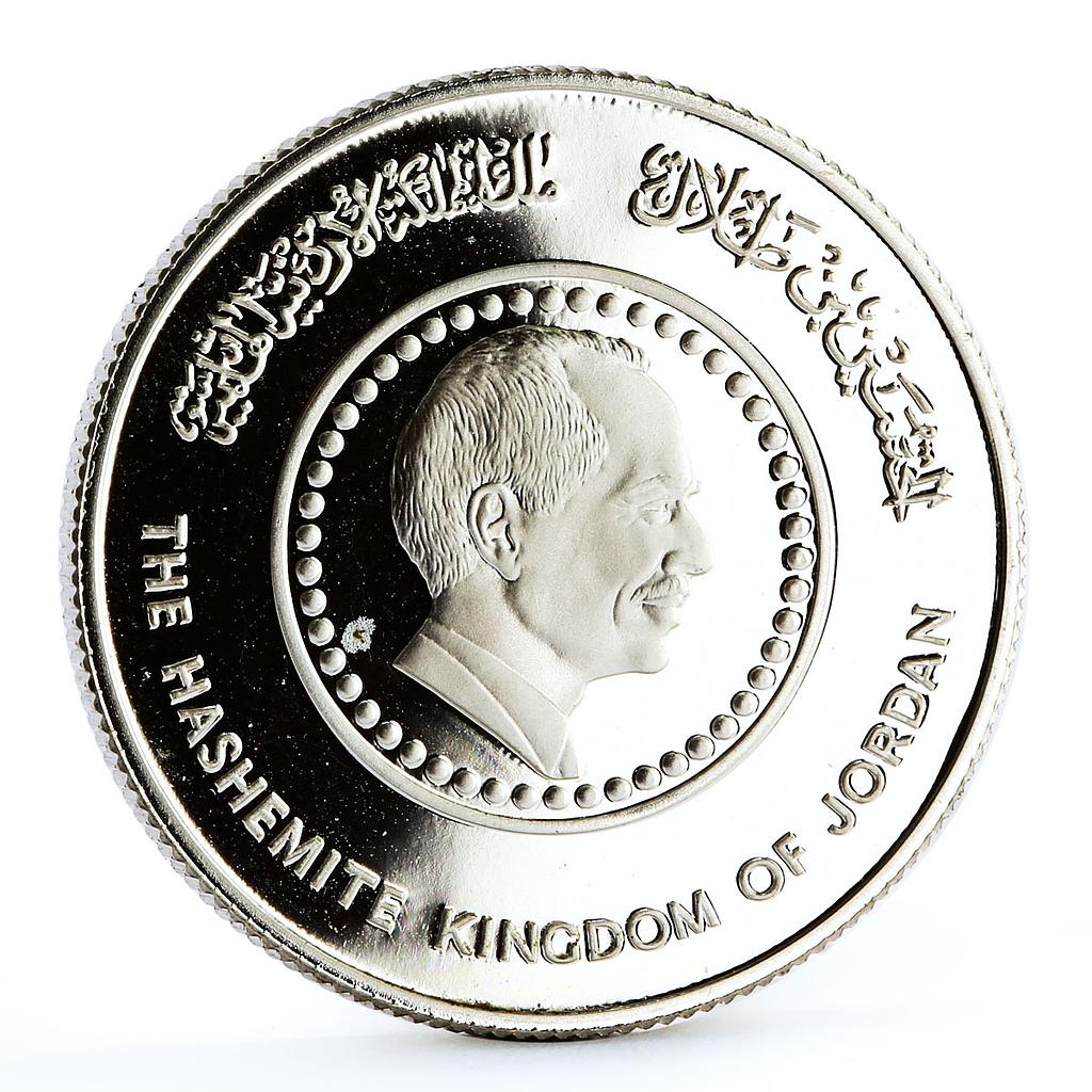 Jordan 10 dinars Birth of King Hussein State Leader proof silver coin ...