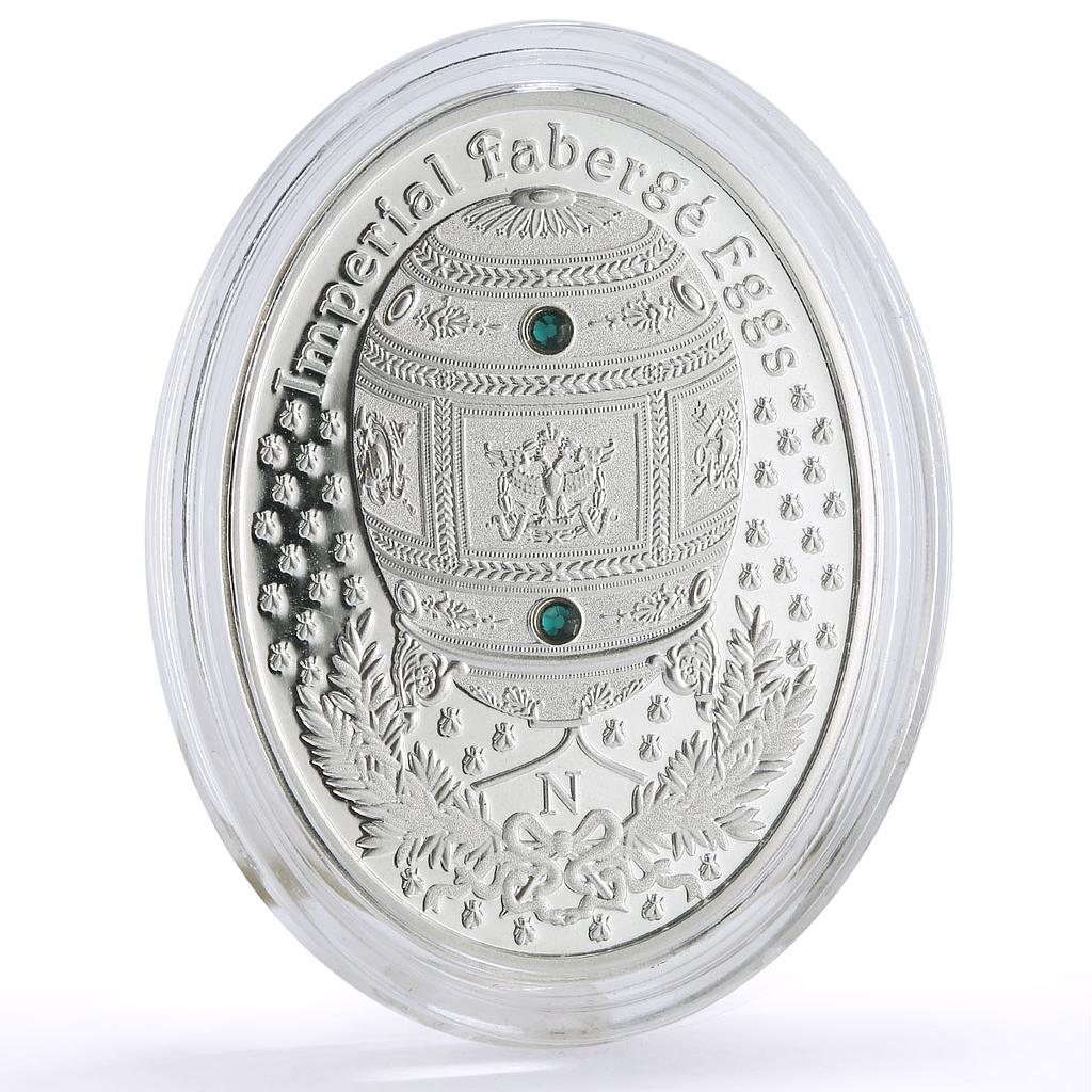 Niue 1 dollar Imperial Faberge Eggs Napoleonic Egg Art proof silver ...