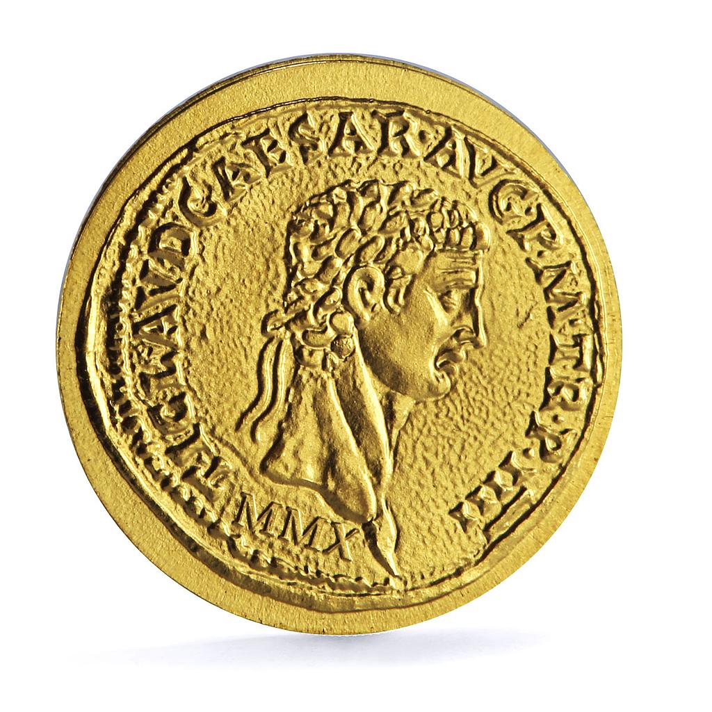 Palau 1 dollar Claudius Aureus Roman Empire History gold coin 2010 ...
