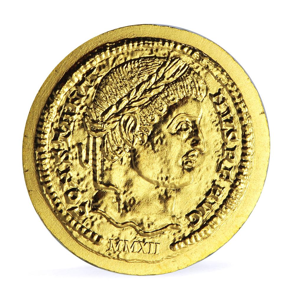 Palau 1 dollar Constantine Solidus Roman Empire History gold coin 2012 ...